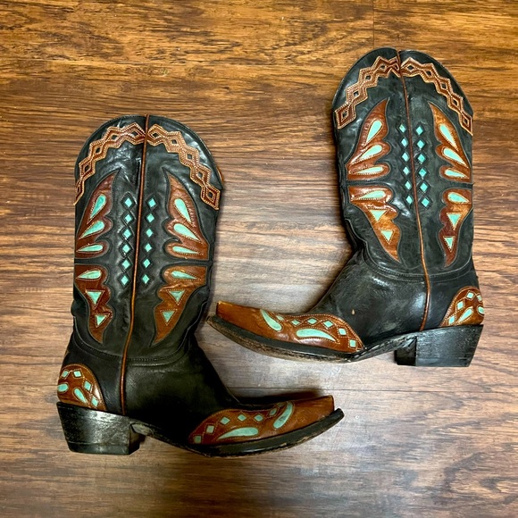 Old Gringo | Shoes | Old Gringo Boots With Retro Butterfly Inlay | Poshmark